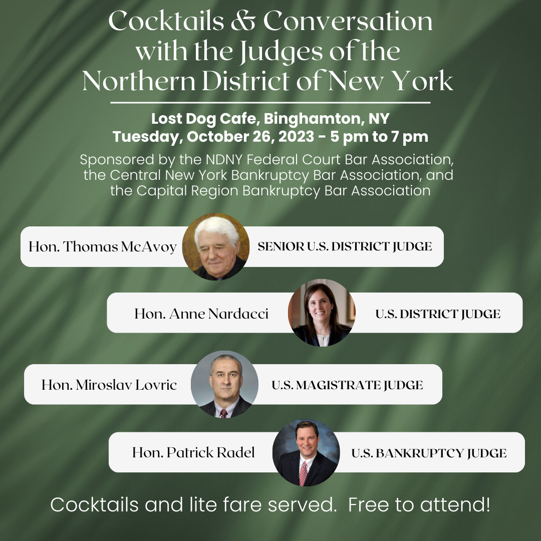 Cocktails and Conversation with Judges of the Northern District of New ...