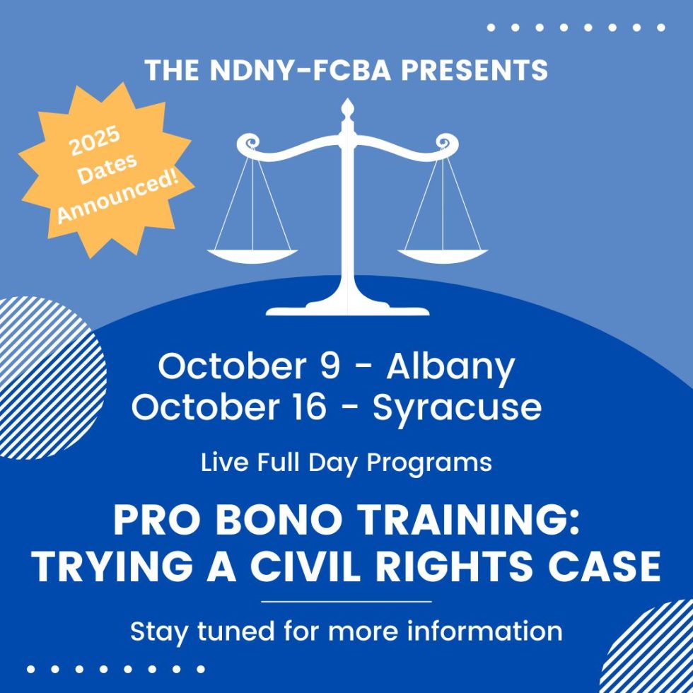 Pro Bono - Northern District of New York Federal Court Bar Association